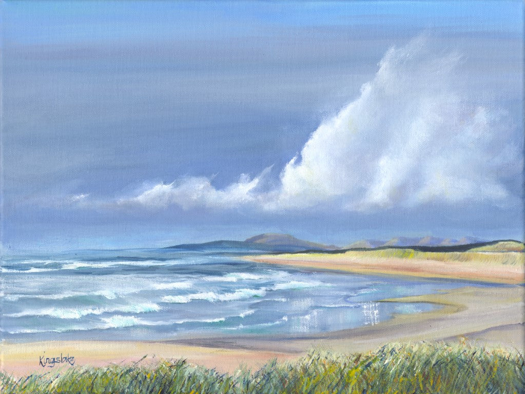 'Rolling Surf, Laggan Bay, Islay' Framed Original Oil by Gillian Kings ...